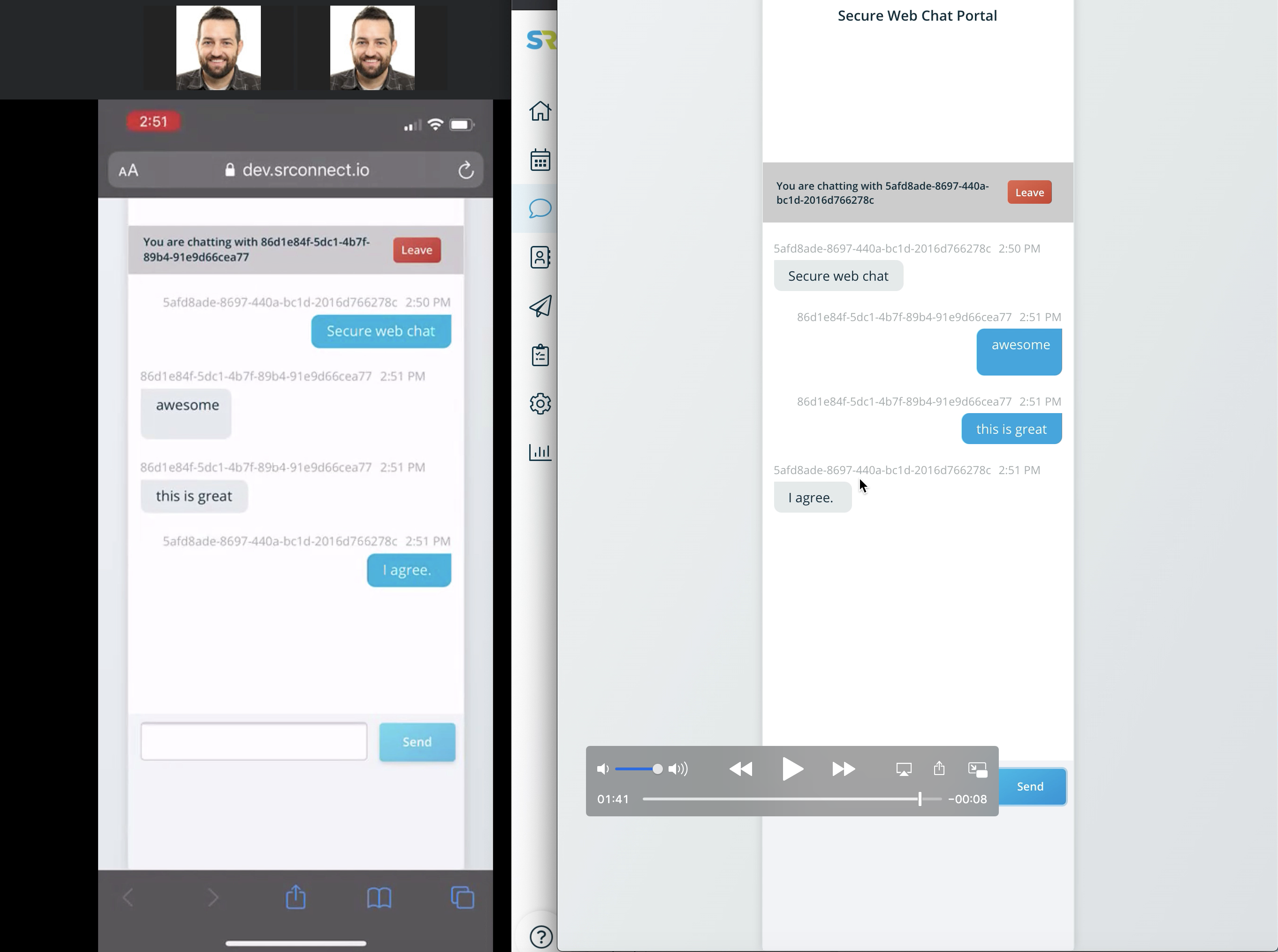 Secure Messaging In Conversations